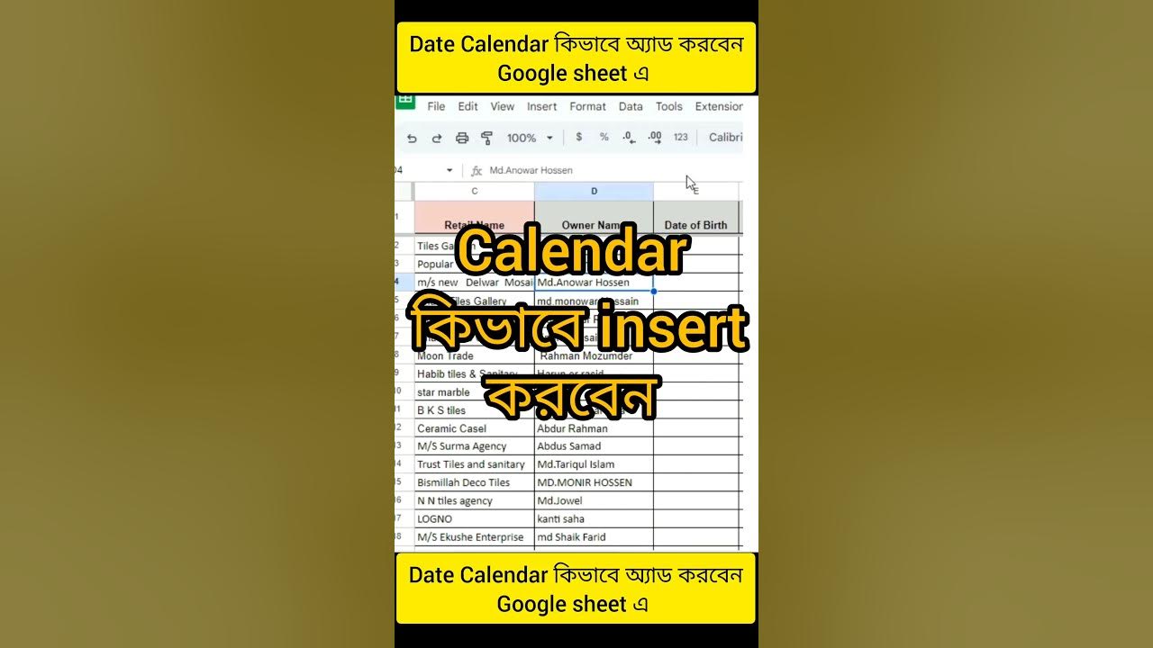 How To Insert Calendar In Google Sheet L Insert Date Calendar In Google how-to-insert-calendar-in-google-sheet-l-insert-date-calendar-in-google