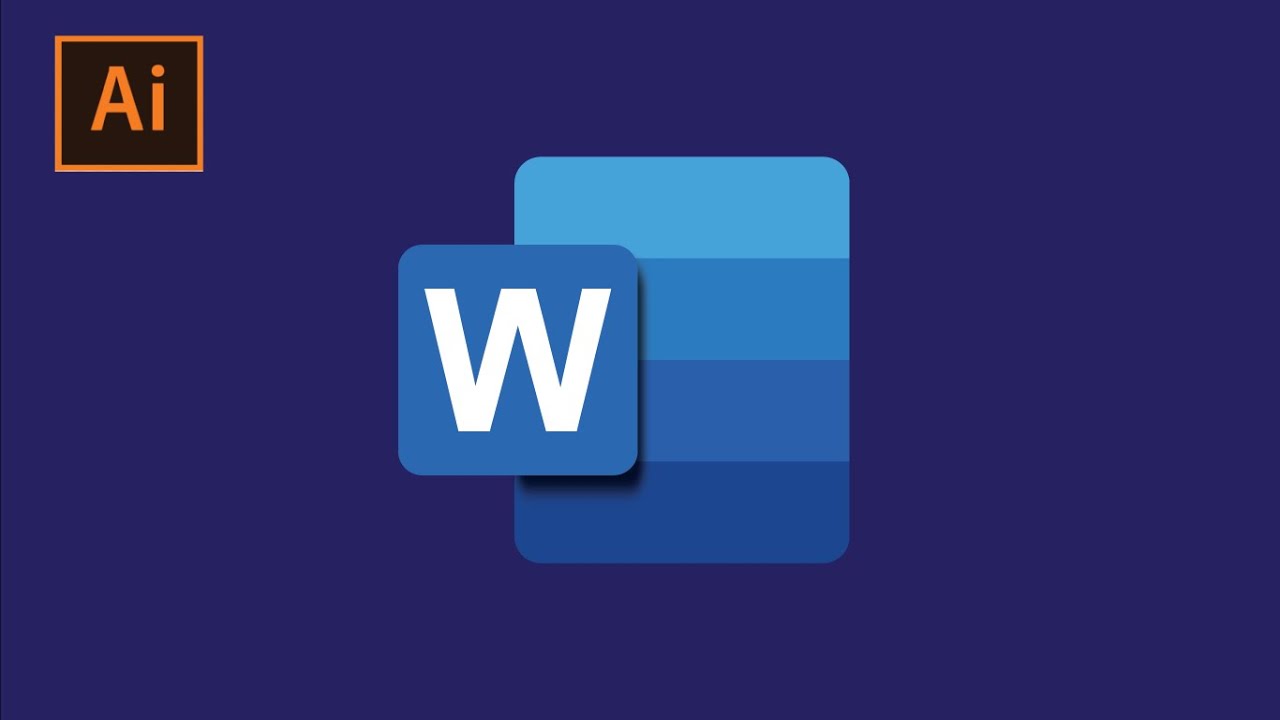 Microsoft Office 365 Word Logo Design Adobe Illustrator #graphicdesign ...