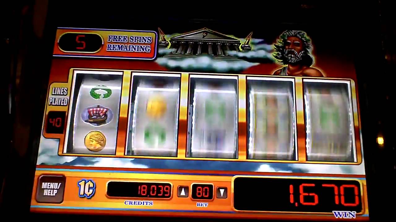 Zeus Transmissive Bonus Slot Win at Parx Casino - YouTube