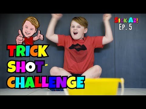 Trick Shot Challenge Game - TRY THESE AT HOME - Kids Trick Shot Ideas ...