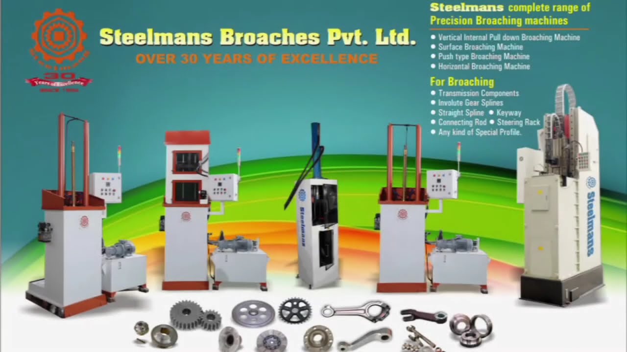 Horizontal Broaching Machine - YouTube