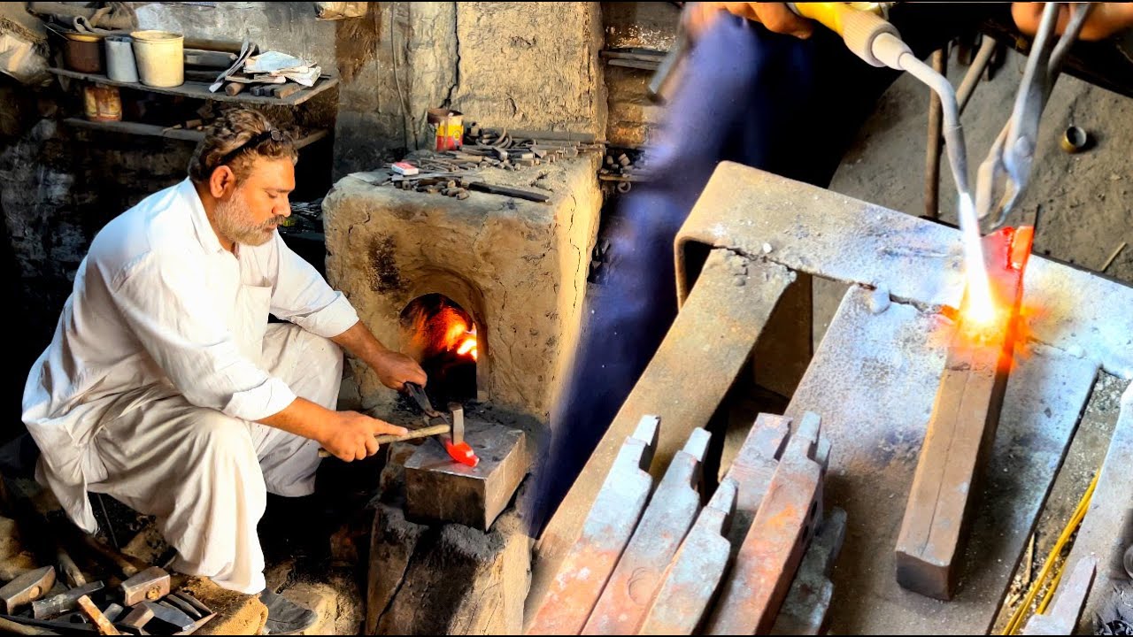 Brilliant Blacksmith Forging Lathe Machine Tool and Press Tip On It by ...