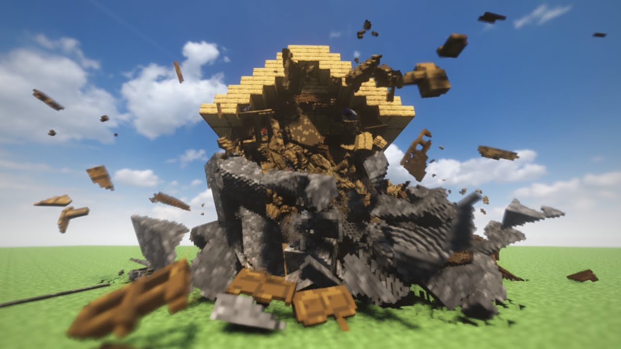 Realistic TNT Explosions Destroy a Minecraft Village! | Teardown - YouTube