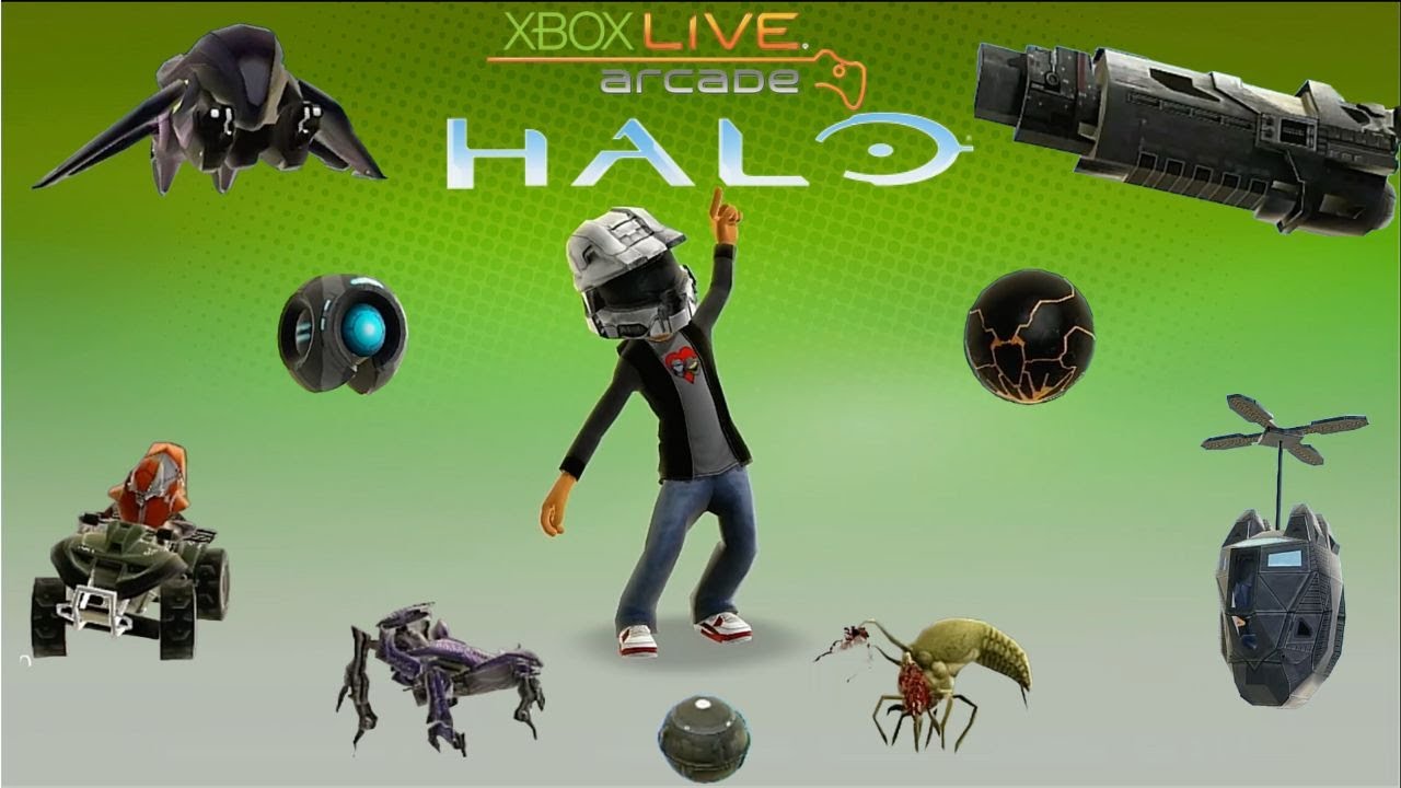 Every Halo Avatar Prop on Xbox 360 - YouTube