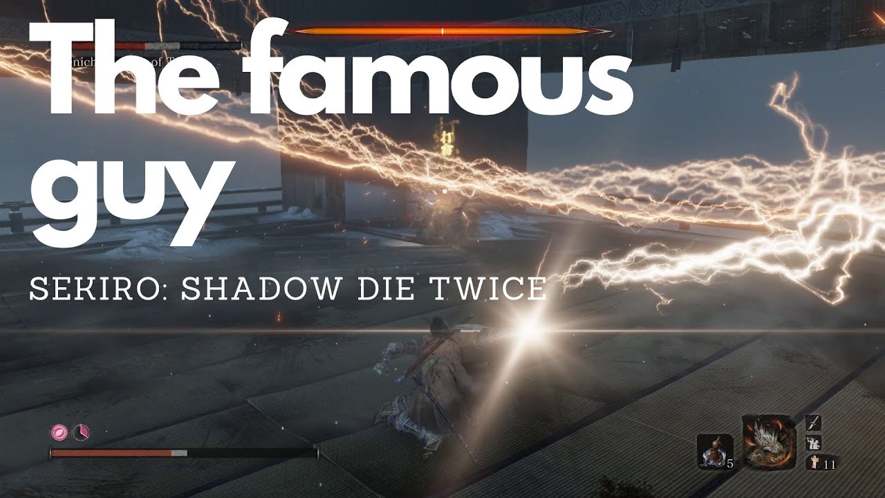 SEKIRO SHADOWS DIE TWICE - The famous guy of this game Genichiro Ashina ...