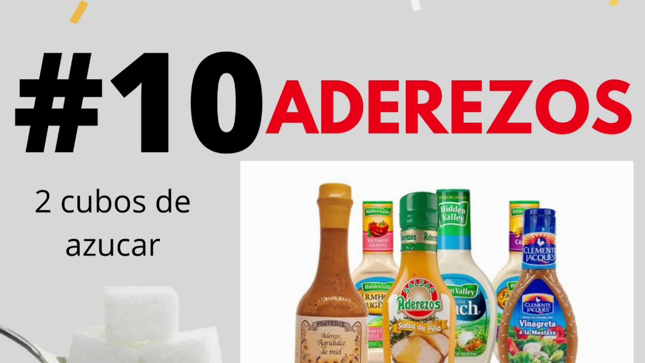 10 alimentos procesados con mayor cantidad de azucar - YouTube