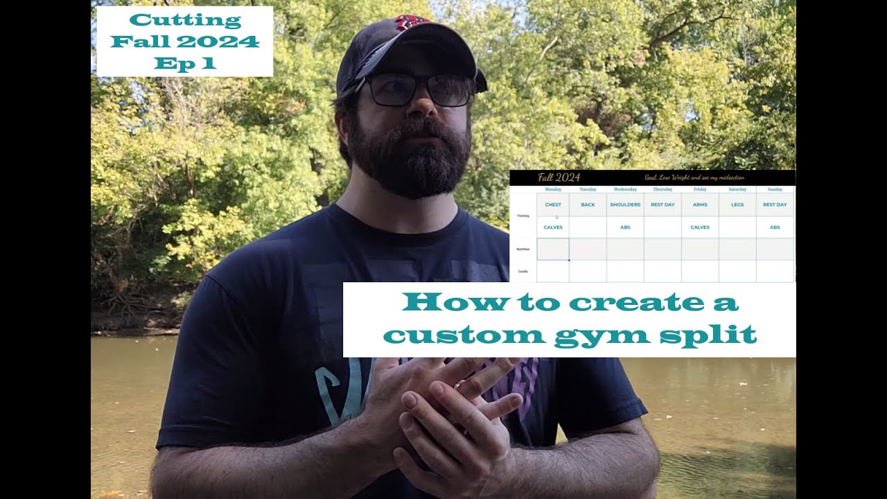 How to create a custom workout gym split Cutting Fall 20024 - Ep 01 ...