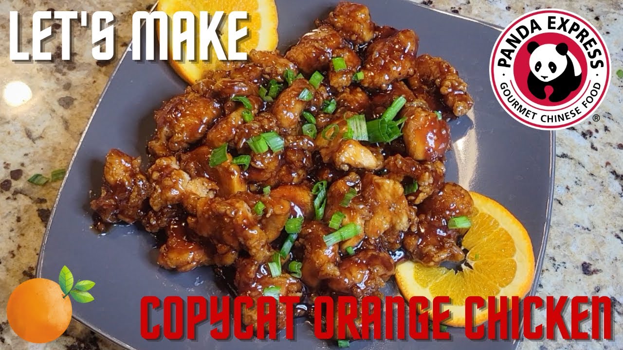 COOKING WITH THE CHAMP: COPYCAT PANDA EXPRESS ORANGE CHICKEN - YouTube