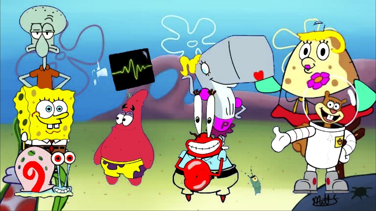Pop spongebob characters All Spongebob characters pop together - YouTube