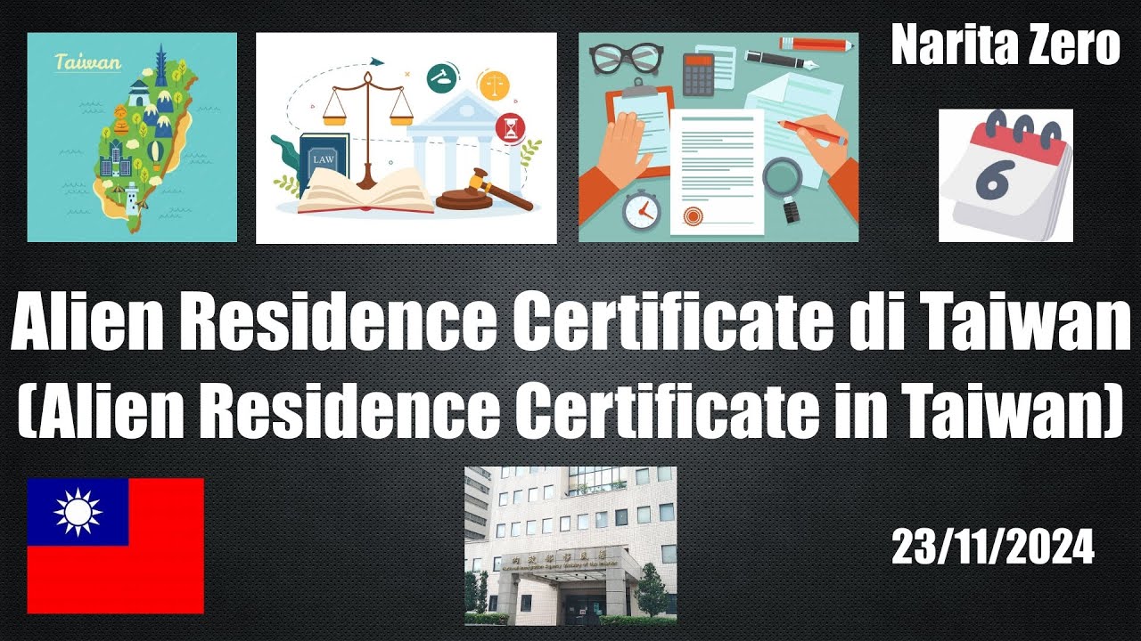 Alien Residence Certificate di Taiwan (Alien Residence Certificate in ...