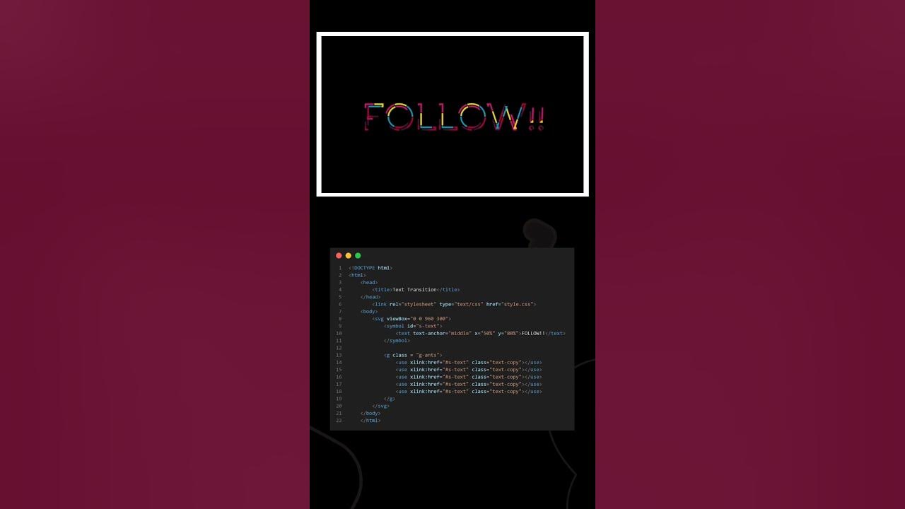 Text Transition Using Html Css Follow Us To Learn Cod Webdevelopment Html Javascrip Youtube 