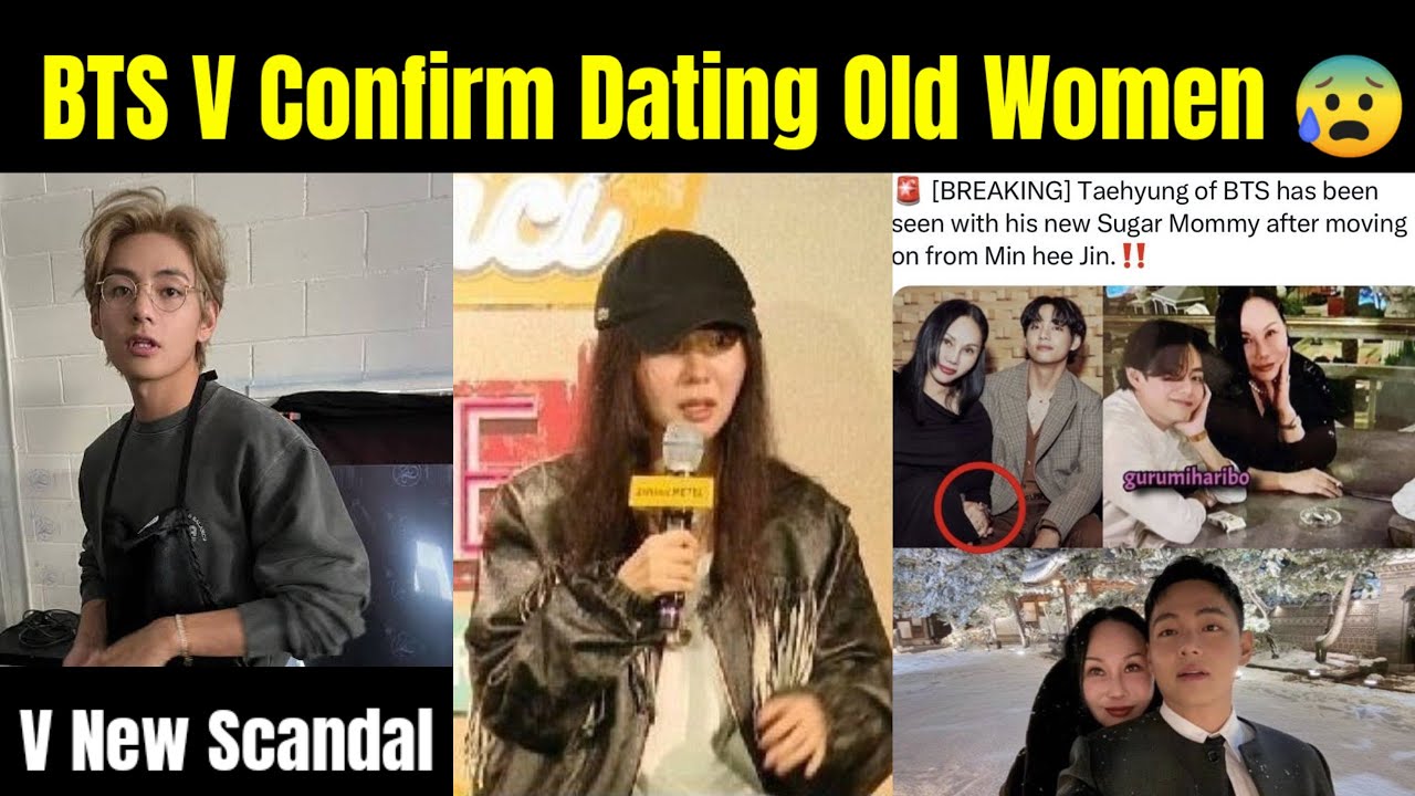BTS V Confirm Dating Old Women 😱 | V New Sugar Mommy - YouTube