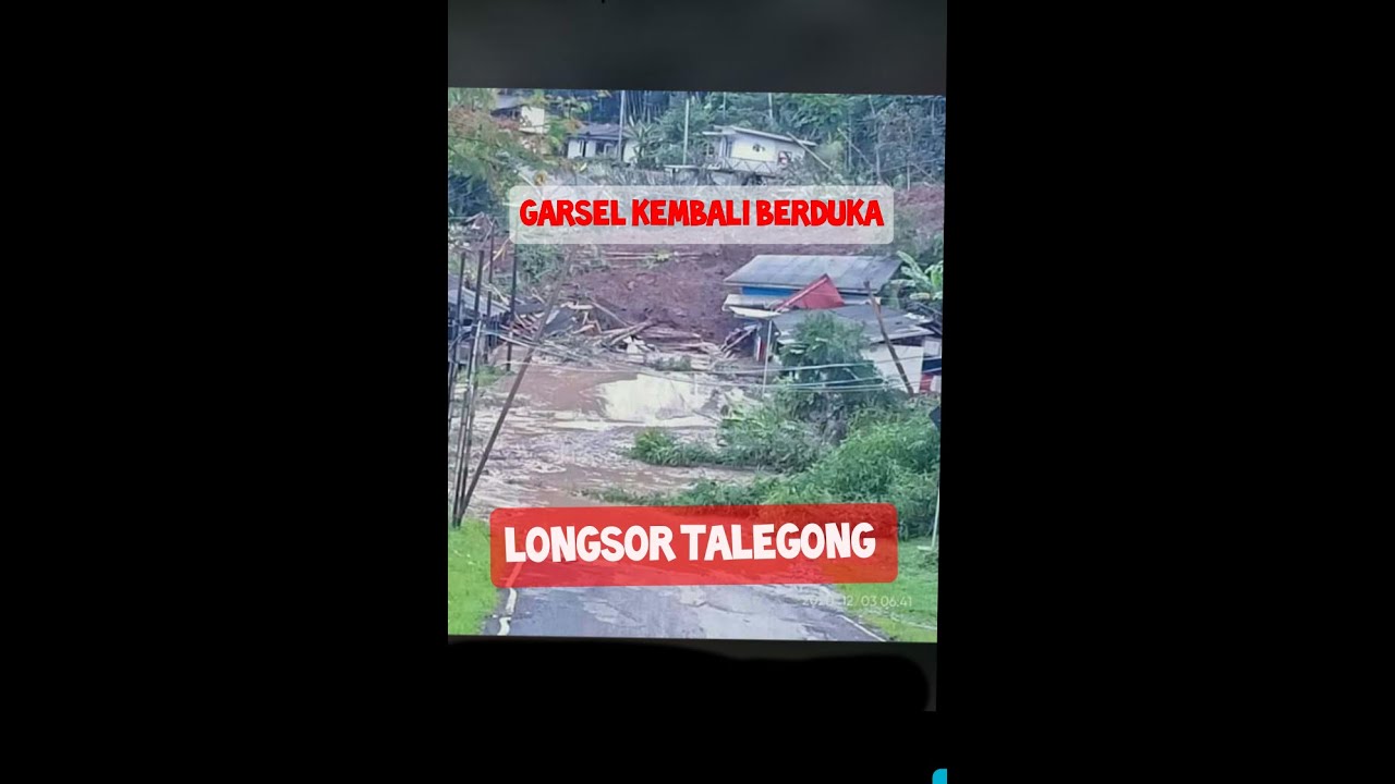 Detik detik longsor Talegong Garut, Kamis 3 Desember 2020 - YouTube