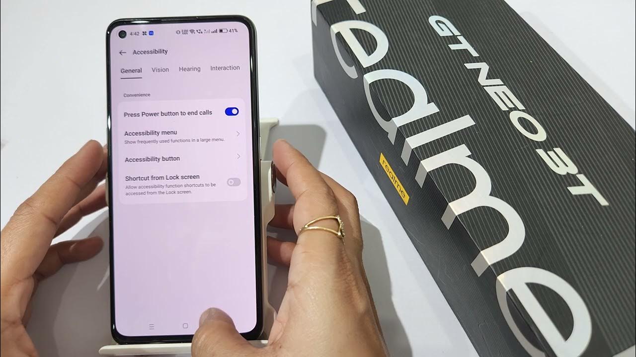 How to enable power button end calls in Realme GT neo 3T,neo 3 | Power button end calls kaise ...