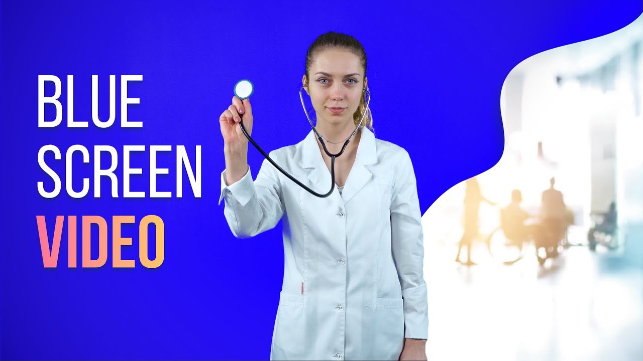 Chroma key: blue screen video - YouTube