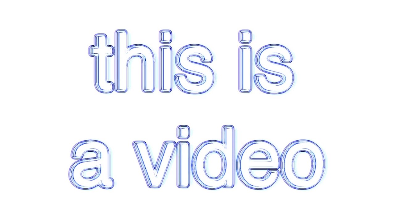 this is a video - YouTube