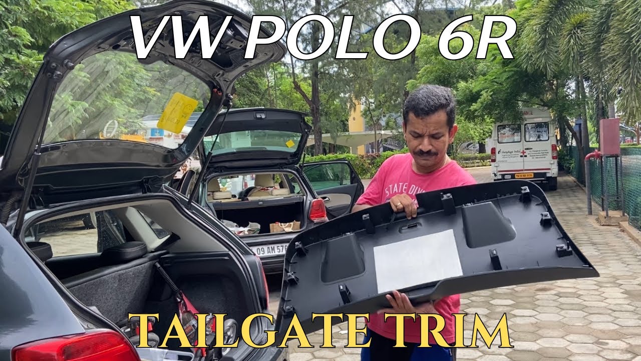 Polo 6R - Removing the boot lid/tailgate trim - YouTube