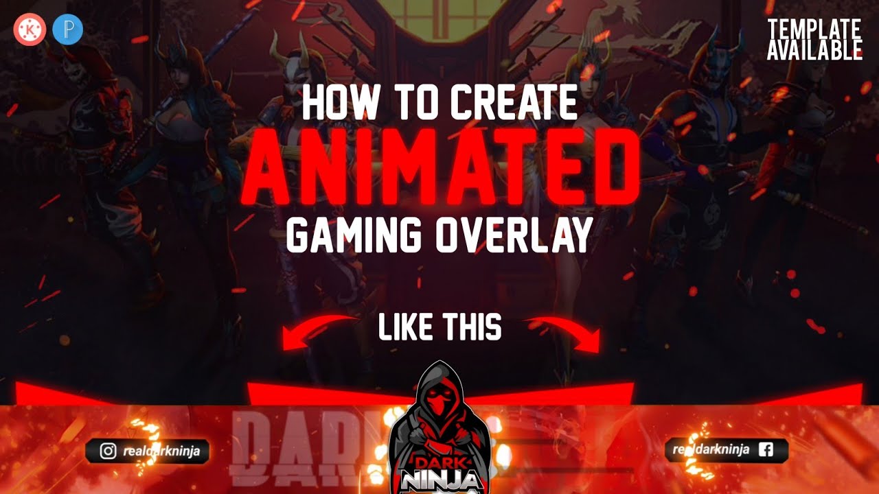 Create Animated Gaming Overlay for Streaming on Android | Template ...