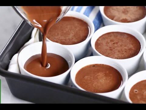 Recipe: Chocolate Espresso Pudding Cups - YouTube