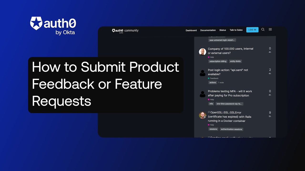 How to Submit Product Feedback or Feature Requests - Auth0 Support ...