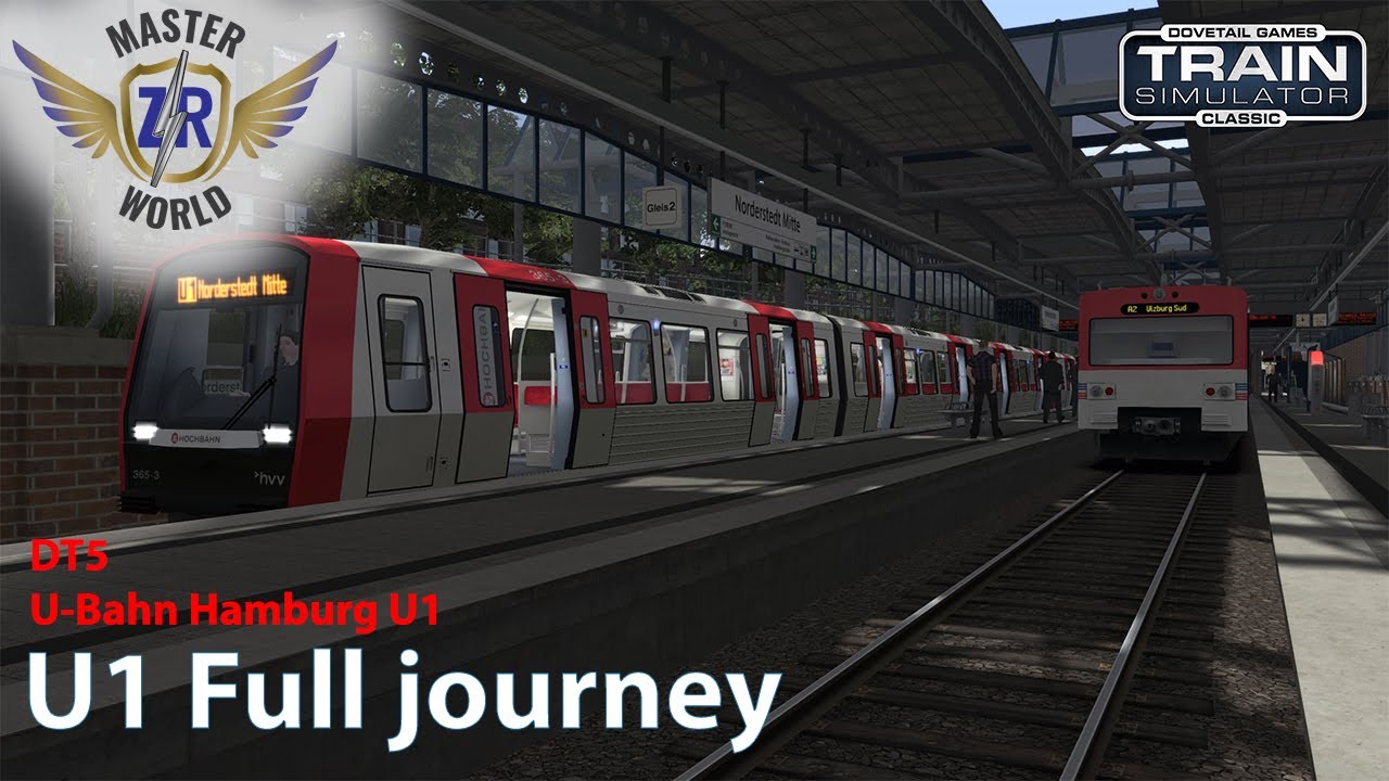 U1 Grosshansdorf to Norderstedt Mitte - U-Bahn Hamburg U1 - DT5 - Train ...