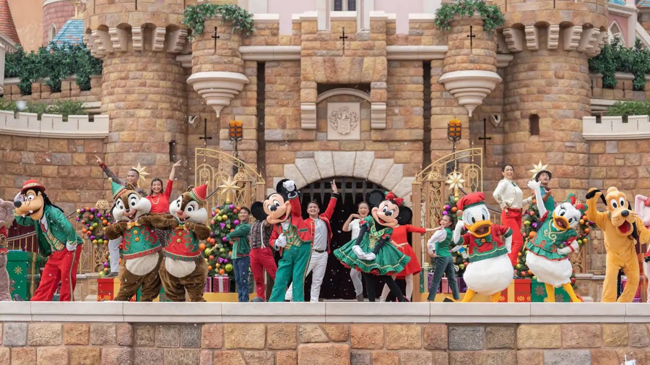 4K 香港迪士尼樂園 米奇與好友聖誕舞會 聖誕節 表演HKDL Disneyland Mickey and Friends ...