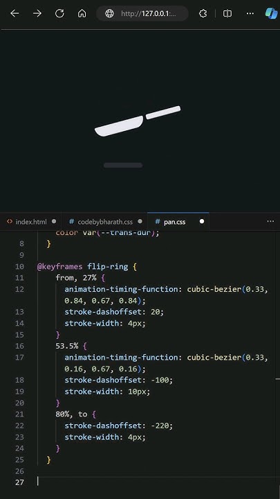 Day 005 - 🥵Micro Css Frying pan loader animation #webdev #webanimation #frontend #css #webdesign ...