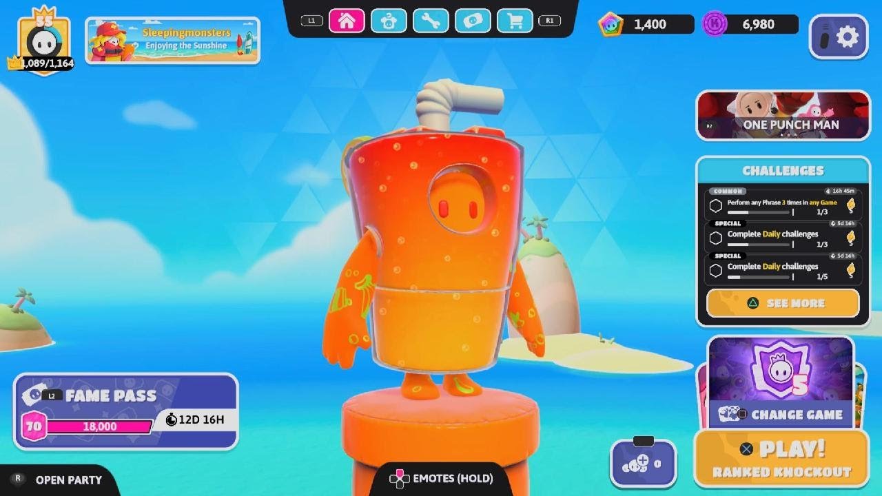 [PS5] Fall Guys: Iced Par-Tea Costume - YouTube