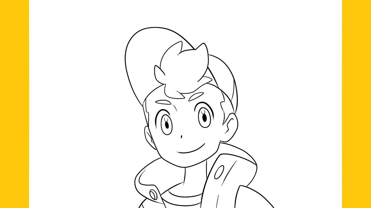 How to draw Roy with guidelines step by step (Pokémon Horizons: The ...