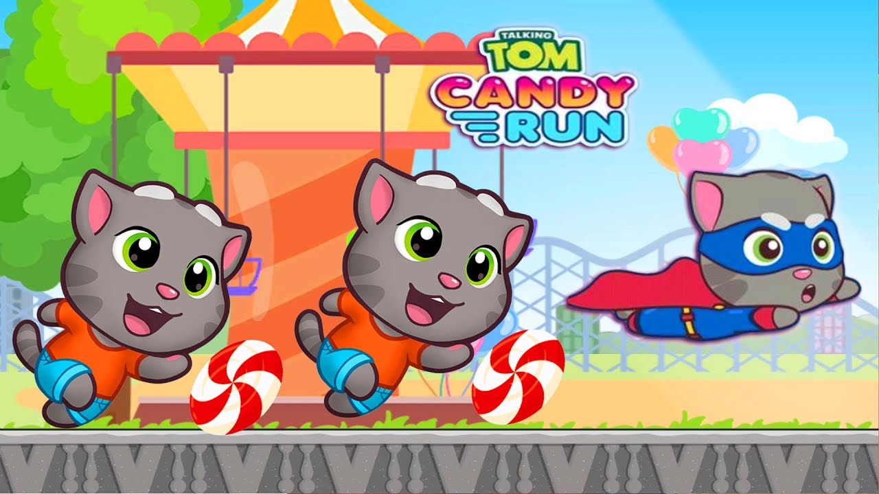 TALKING TOM CANDY RUN PC HD FULLSCREEN 2024 GAMEPLAY - HAPPY CLOUD WITH ...