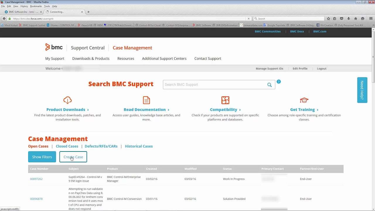 How to log a new Control-M case at BMC Support - YouTube