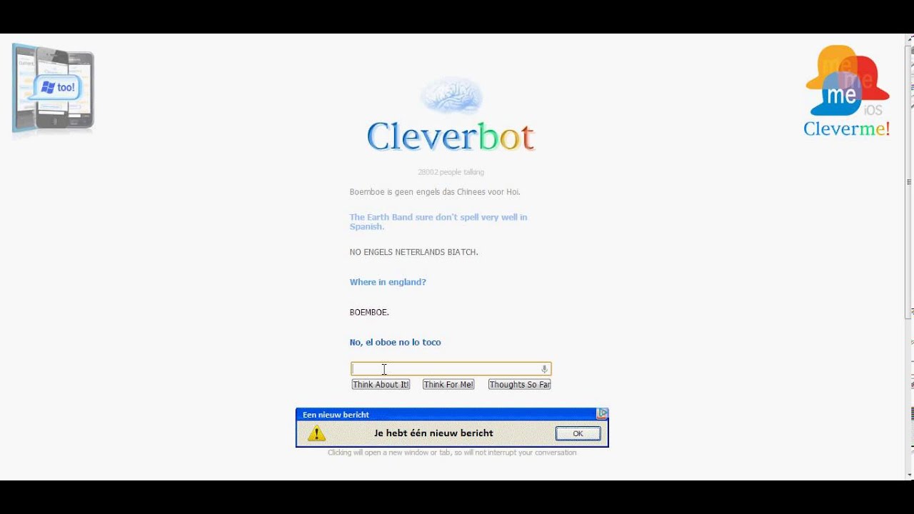 Cleverbot: Part 1 ''Hallo Cleverbot'' - YouTube