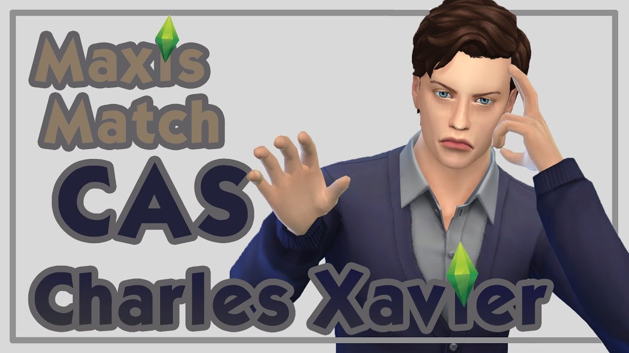 CHARLES XAVIER | Create a Sim | CC (+ POSE) 🔥 - YouTube