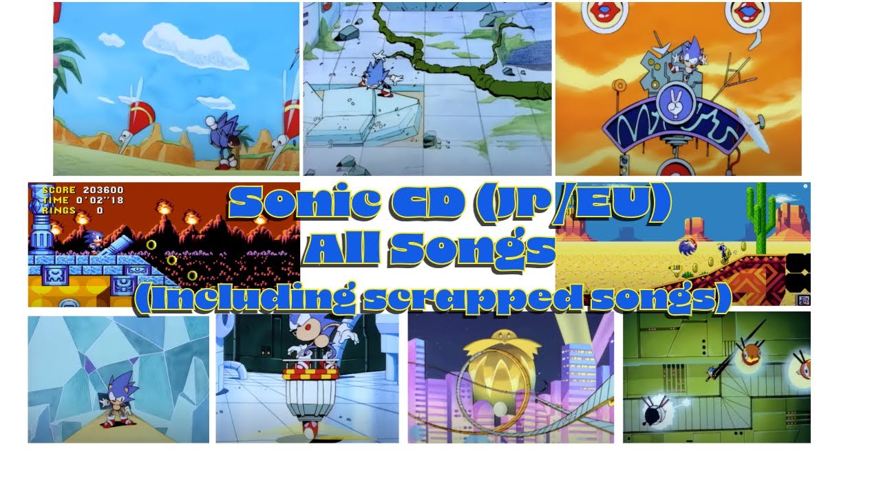 Sonic the Hedgehog CD (Mega CD/Sega CD) (JP/EU) - All Songs (Including ...