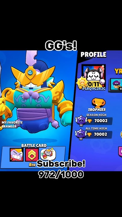 Clubmate 70k trophy Final! #brawlstars #supercell #fypシ゚viral #1ksubscribers @greersayre6200 ...