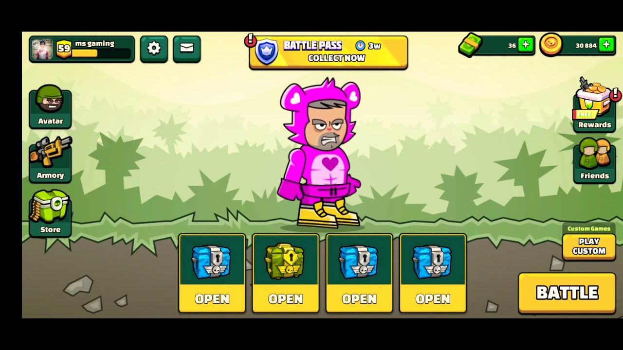 mini militia all elite and special creat opening - YouTube