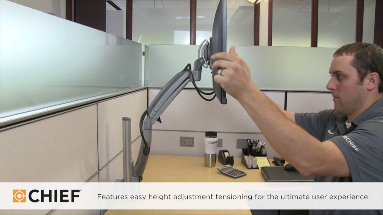 How to Install Chief Kontour Monitor Mounts - YouTube