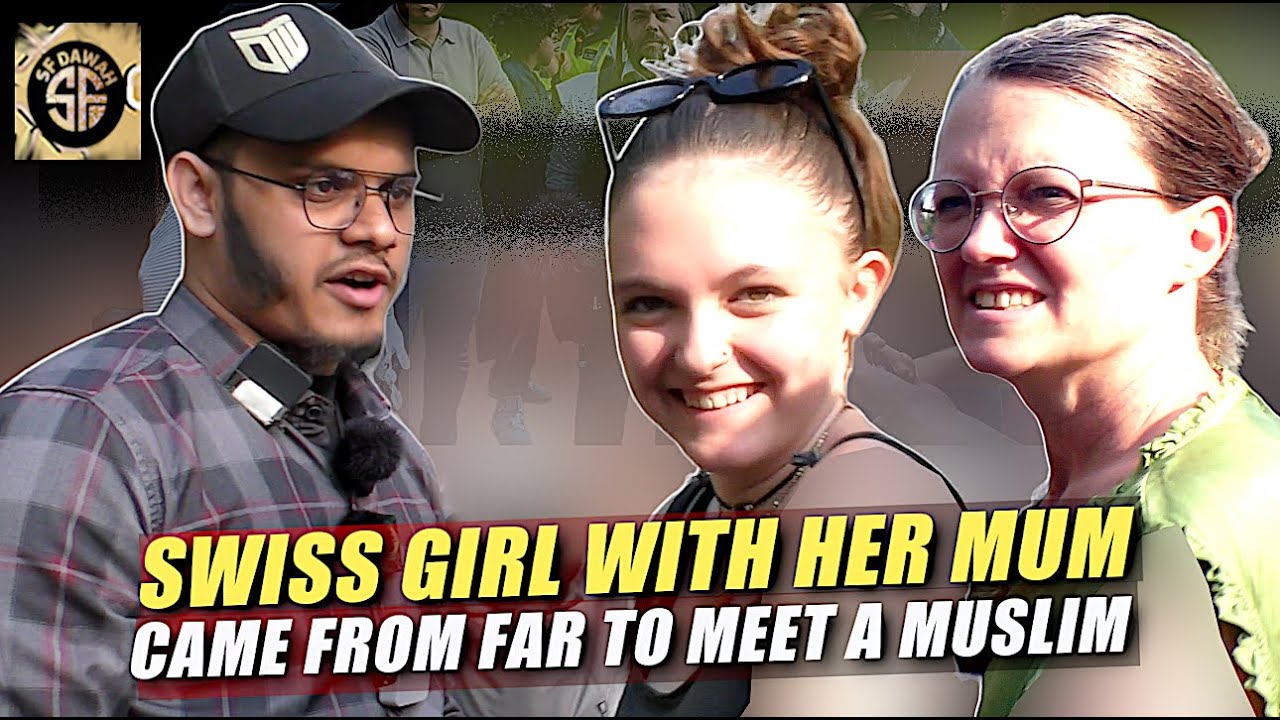 SWISS GIRL WITH HER MUM CAME TO MEET THIS MUSLIM SPEAKERS CORNER - YouTube