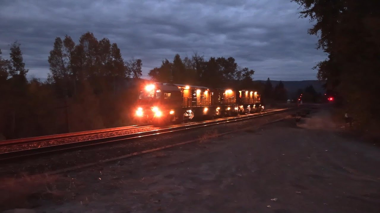 Skeena Pacific #1840 Loram Rail Grinder In Transit West, Mile 87.2 ...