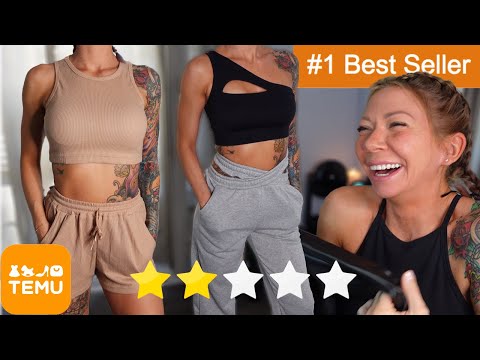 temu's top rated workout clothes | try on haul