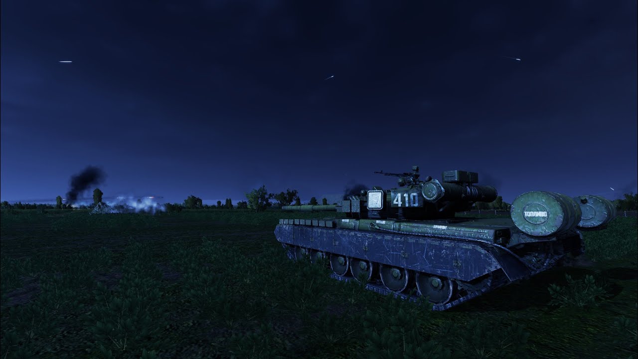 WARNO: T-80 main battle tanks of the Soviet Army in night combat! #t80 ...