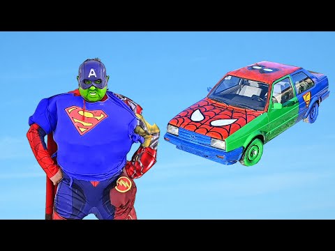 Superheroes Car