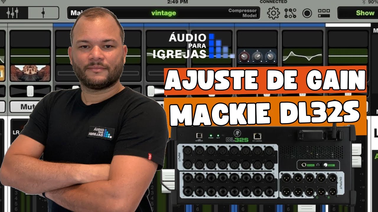 Ajuste de Gian da mesa digital Mackie dl32s #shorts - YouTube