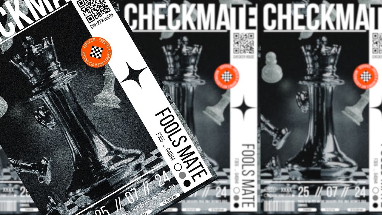 Chess Grunge Poster | Checkmate | Graphic Design - YouTube