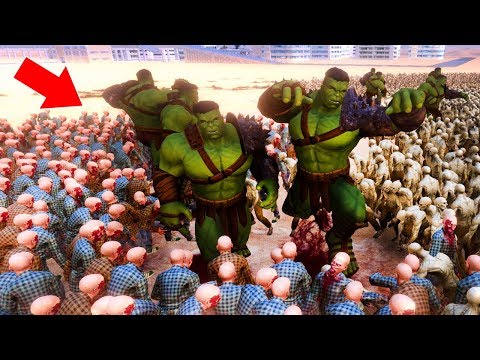 10 HULK VS 10.000 ZOMBİ 😱 - Süper Kahramanlar