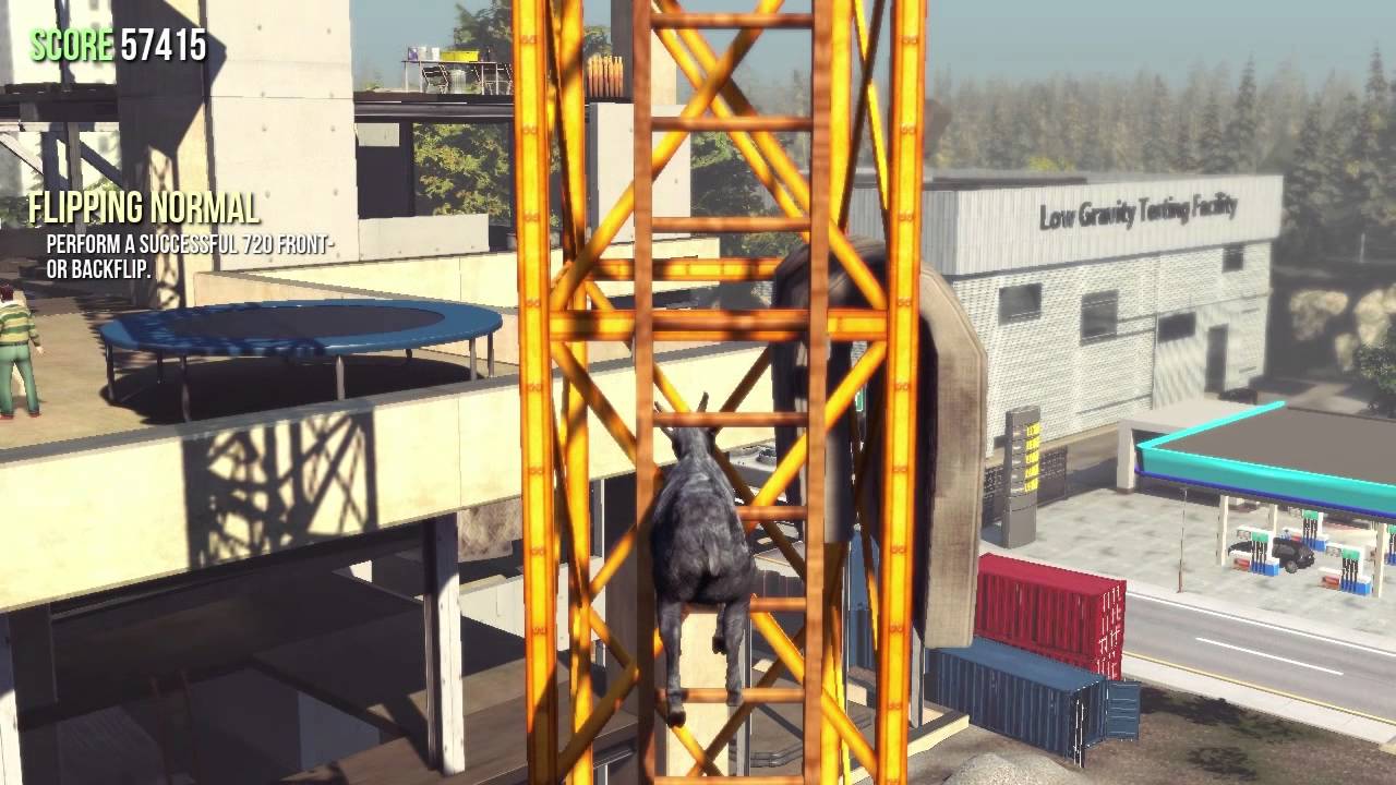 Goat Simulator Gameplay - Blood goat - Secrets - YouTube