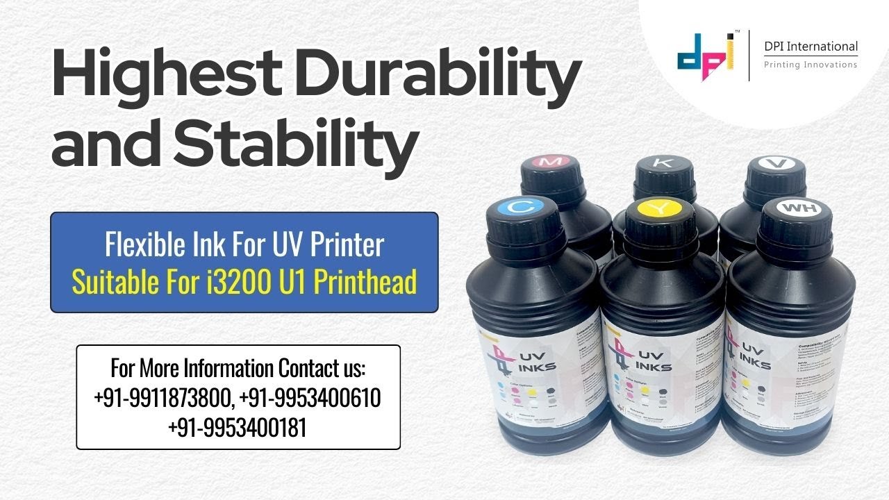 UV Flexible Ink...Highest Durability and Stability Flexible Ink with ...