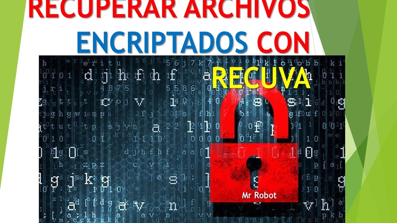 POSIBILIDAD RECUPERAR CUALQUIER ARCHIVO ENCRIPTADO o BORRADO CON ...