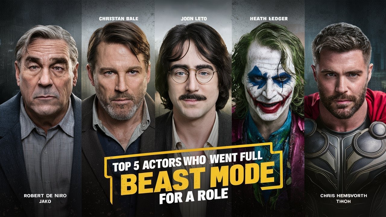 Shocking Celebrity Transformations For Movie Roles | Top 5 Actors Who ...