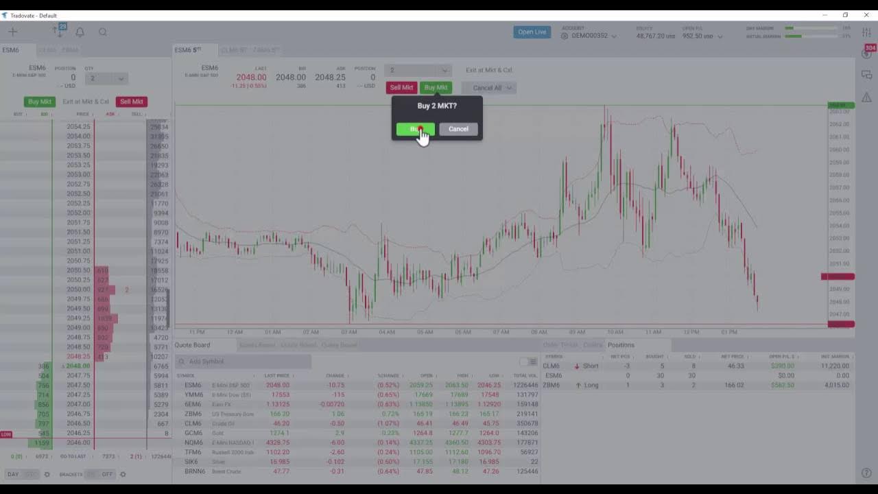 Placing Orders in Tradovate's Chart - YouTube